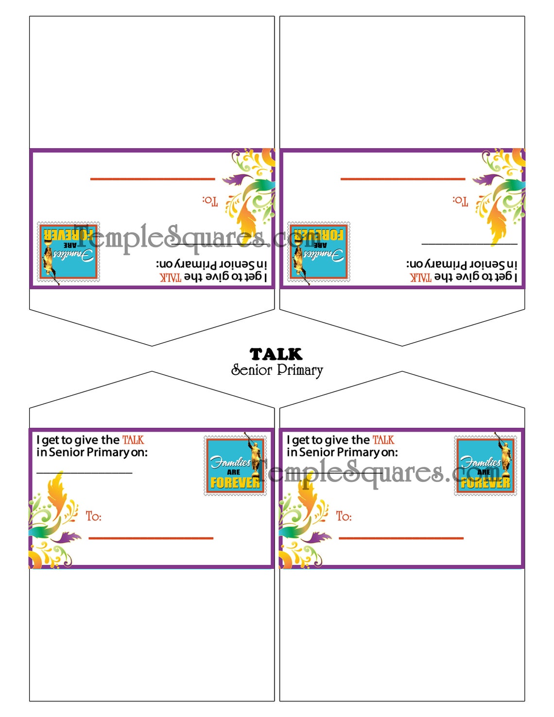 Editable Printable Primary 2019 Talk Reminders Scriptures | Etsy