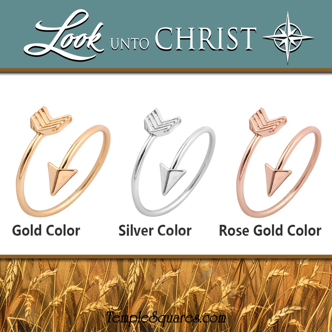 Arrow Adjustable Rings YW 2025 Youth Theme "look Unto Christ" Come ...