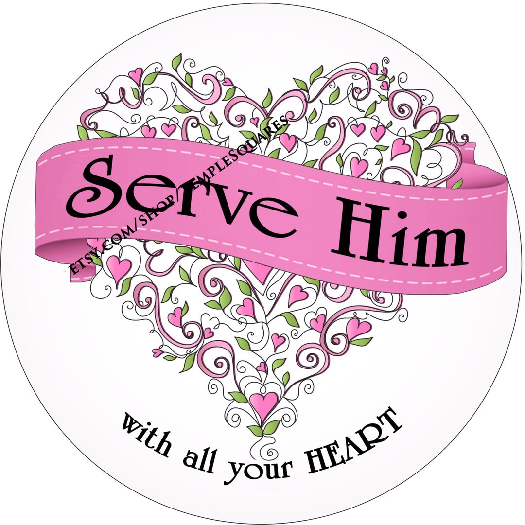 PRINTABLES YW 1" Circles Stickers, Labels or Jewelry Crafts Valentines ...