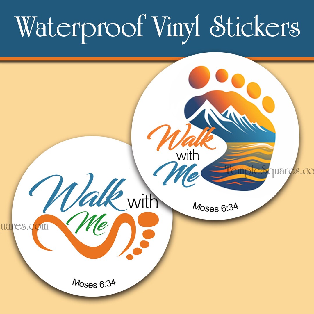 Waterproof Vinyl Stickers Walk With Me YW Young Women Theme 2026 Youth ...