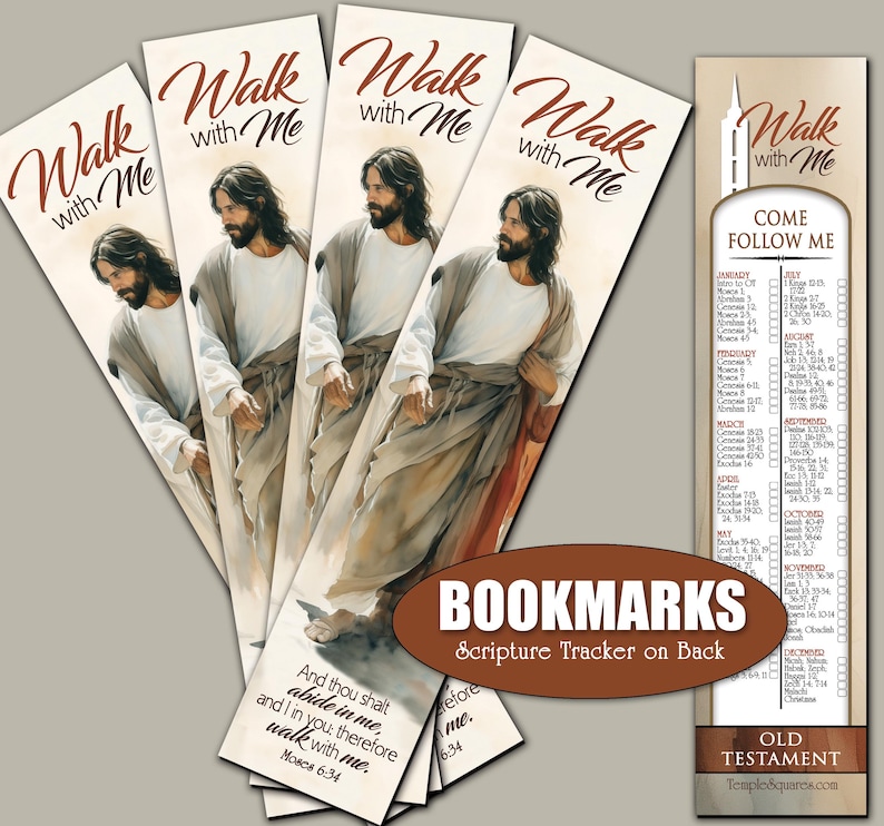 Pack of 10 Bookmarks - Walk With Me - 2026 YW Young Women Theme Come ...