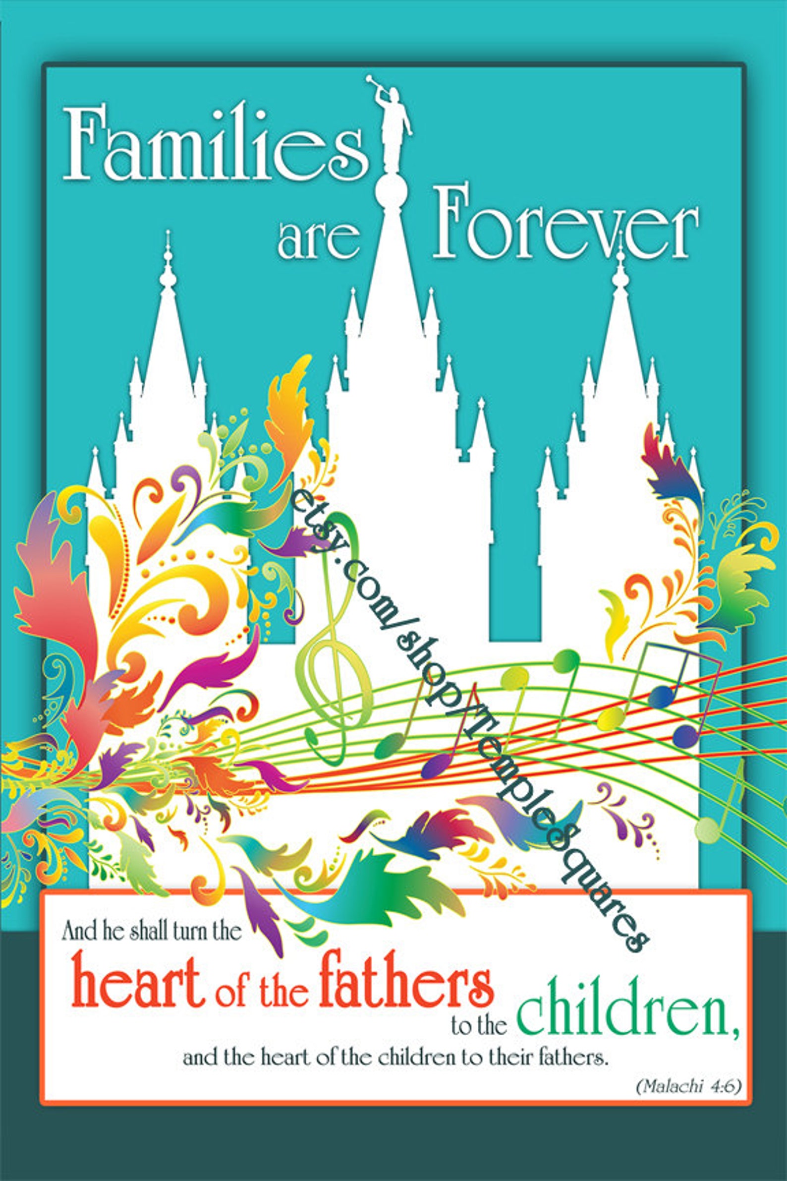 Printable Colorful Primary Binder Covers and Spines LDS Temple | Etsy