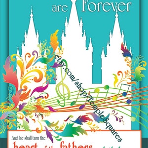 Printable Colorful Primary Binder Covers and Spines LDS Temple Art With ...