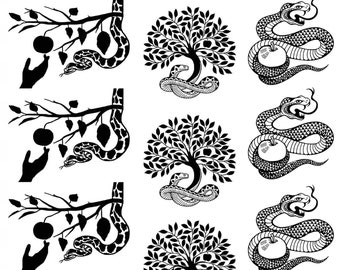 Apple tree decal | Etsy