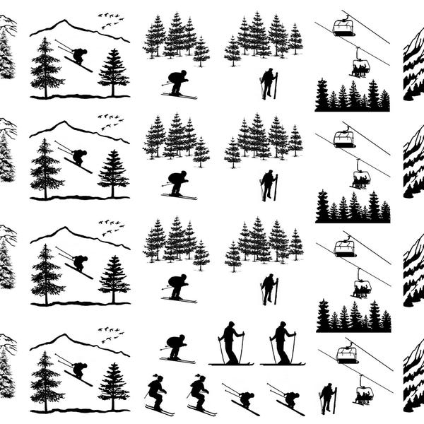 Ski Decal - Etsy