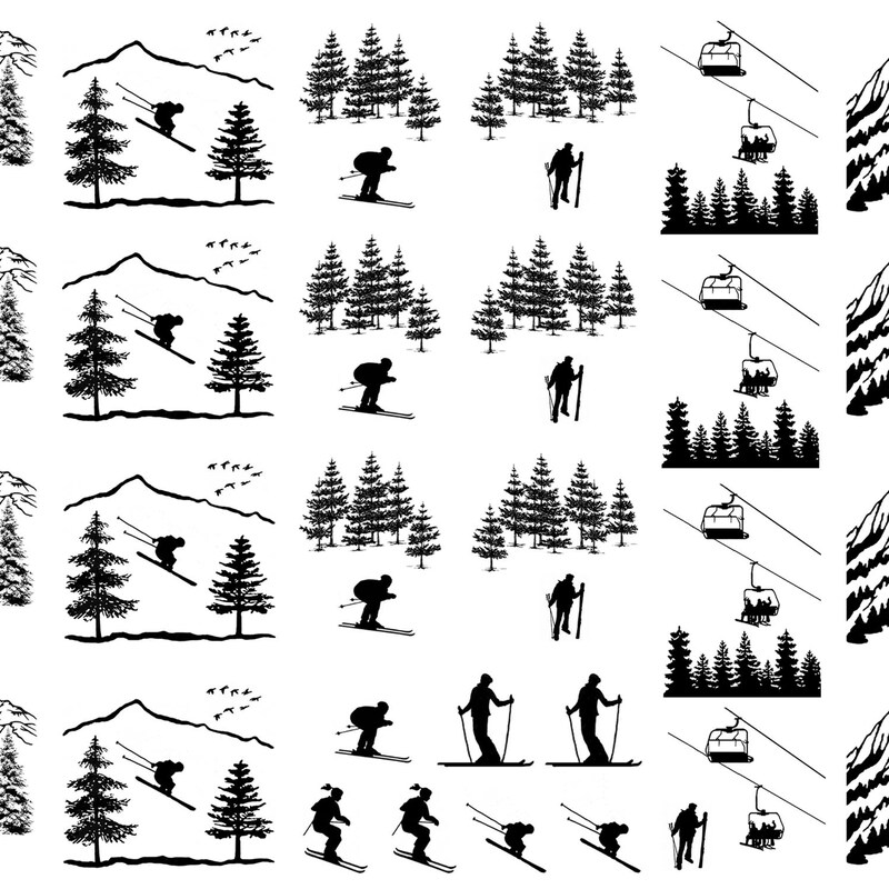 Ski Decal - Etsy
