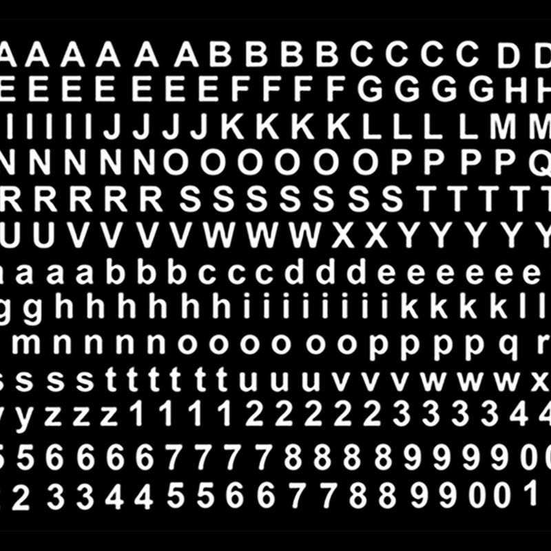 Glass Number Transfer - Etsy