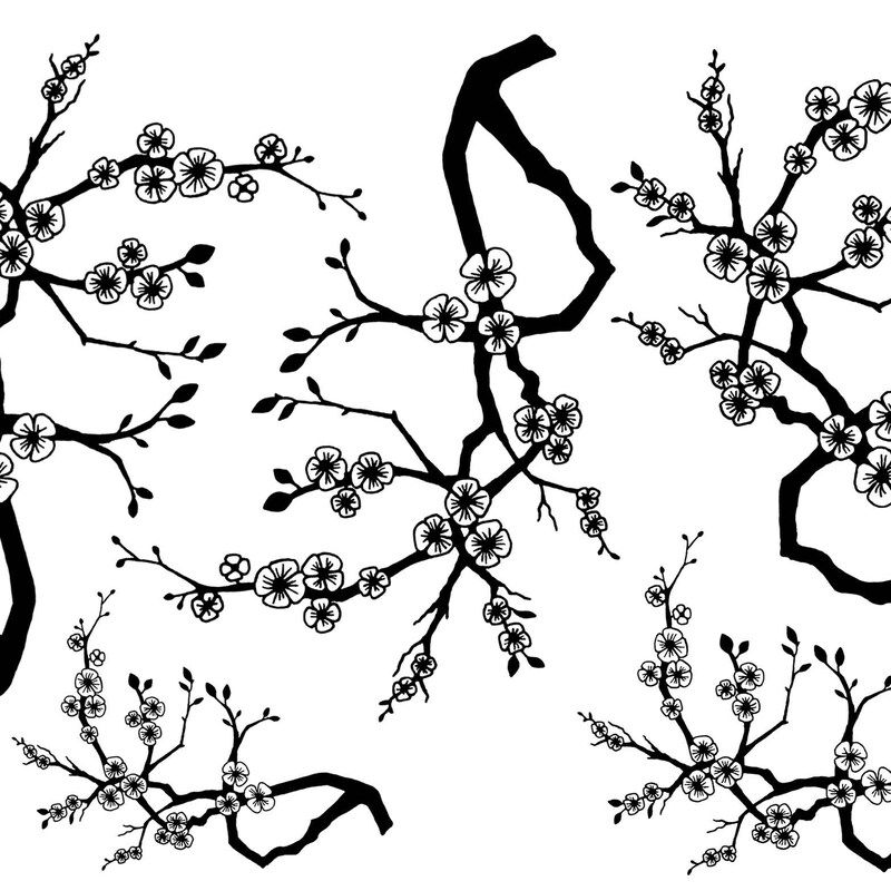 Cherry Blossom Tree Decal - Etsy
