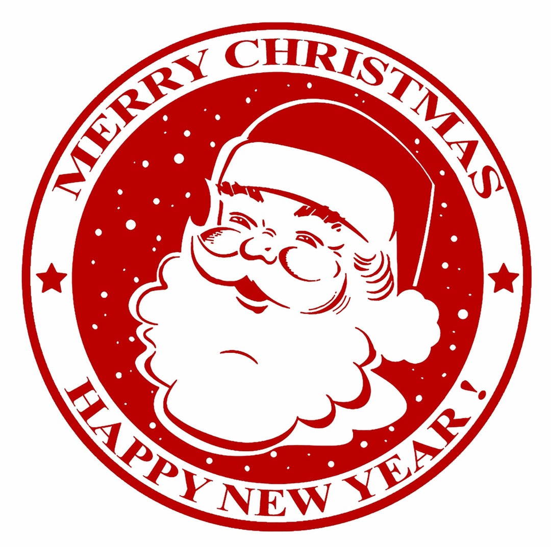 Christmas Santa 2 Pcs 3 Fused Glass Decals - Etsy