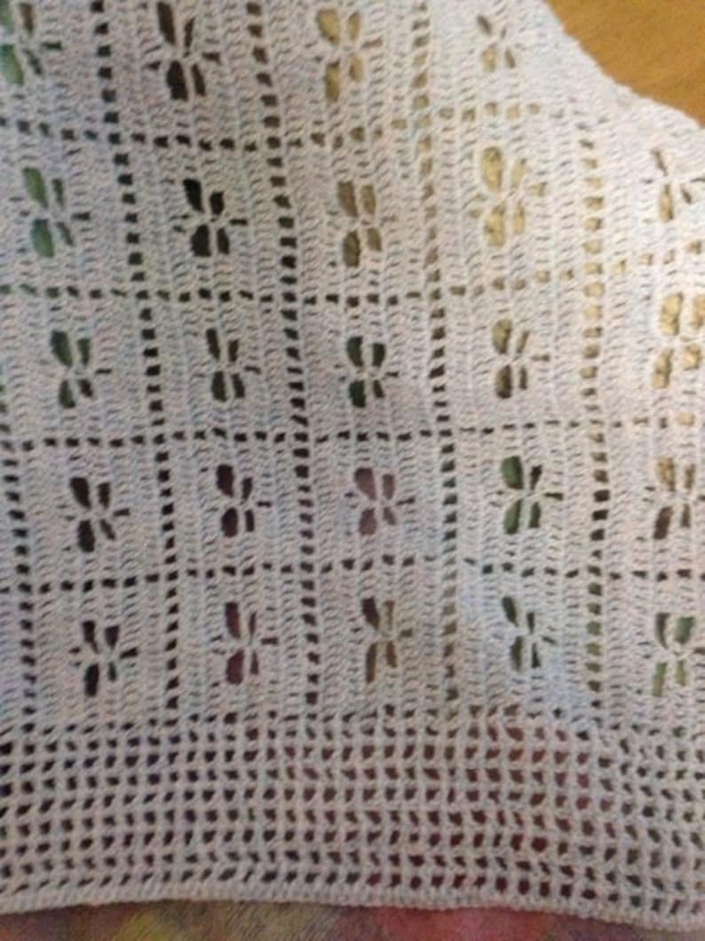 Dragonfly Baby Blanket/Lap blanket Filet Crochet Pattern | Etsy