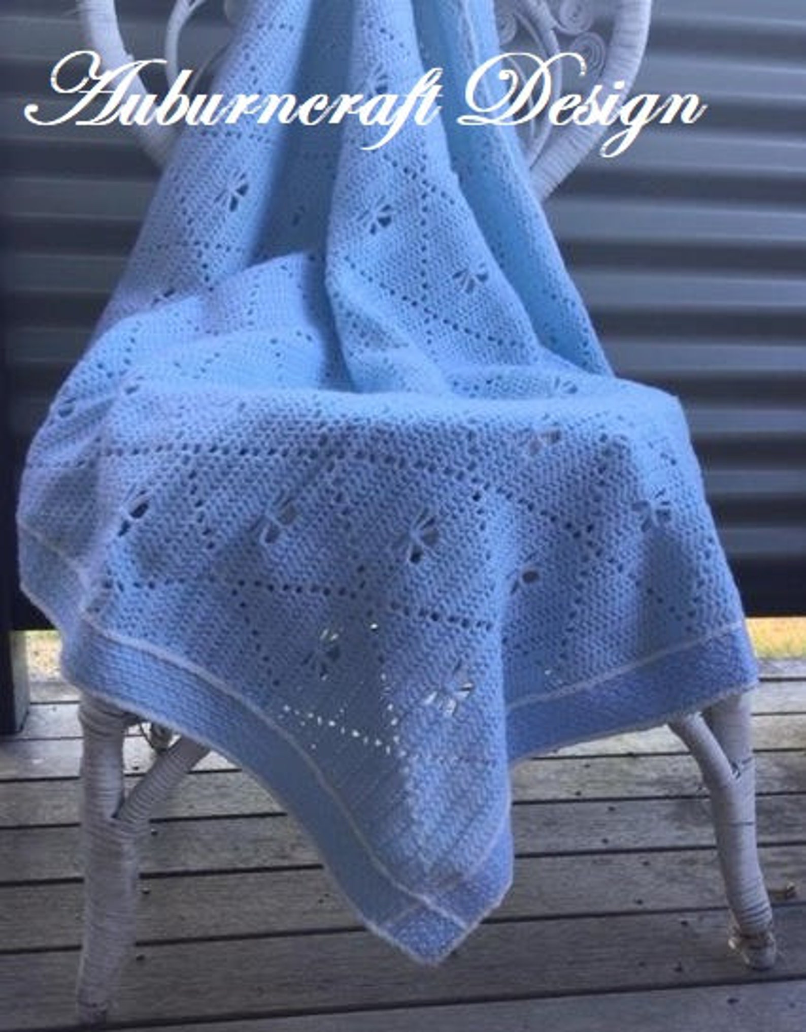 Butterfly Diamonds Filet Crochet Blanket Pattern | Etsy