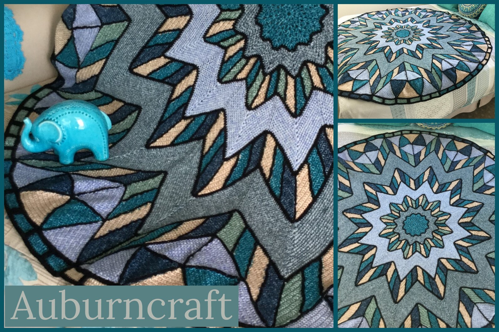 Leadlight Afghan Blanket Crochet Pattern - Etsy