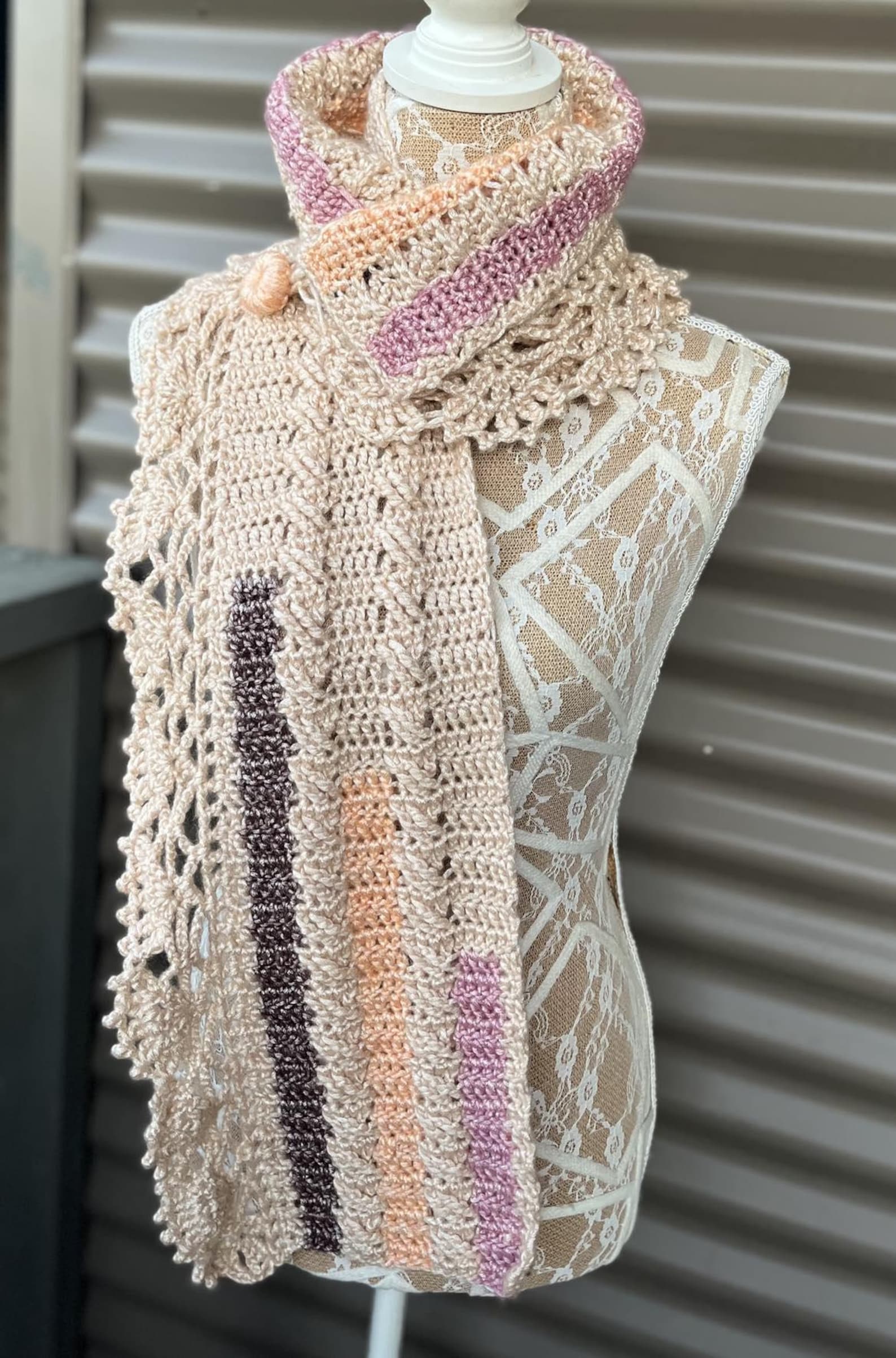 Neapolitan Harmony Scarf Crochet Pattern PDF Digital Download - Etsy