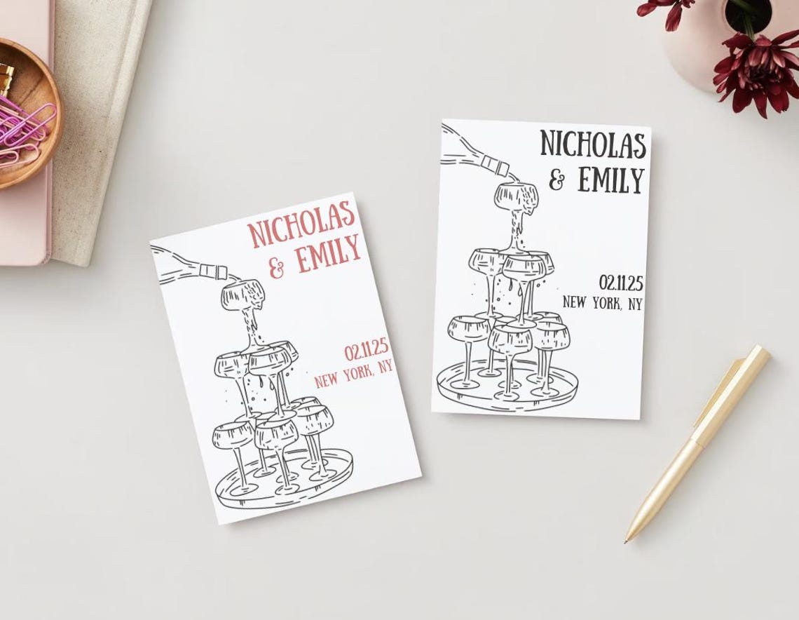 Custom Printed Wedding Invitations: Your Design Choice - Etsy