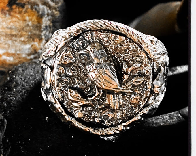 Raven Ring Crow Ring Silver Raven Ring Silver Crow Ring Gold Raven Ring ...