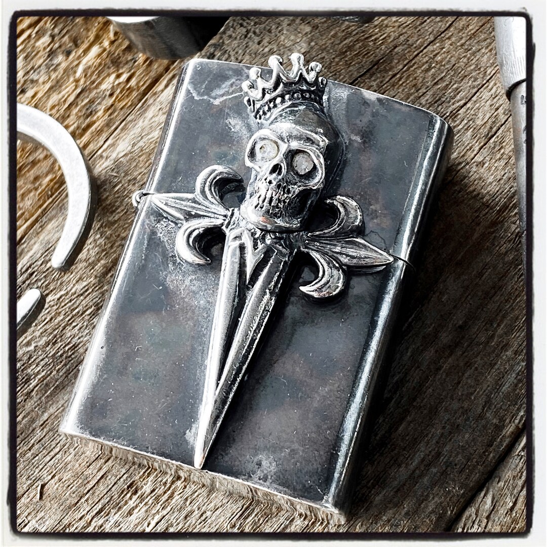 Skull Lighter Case Cigarette Lighter Case Skull Lighter Cover - Etsy Italia