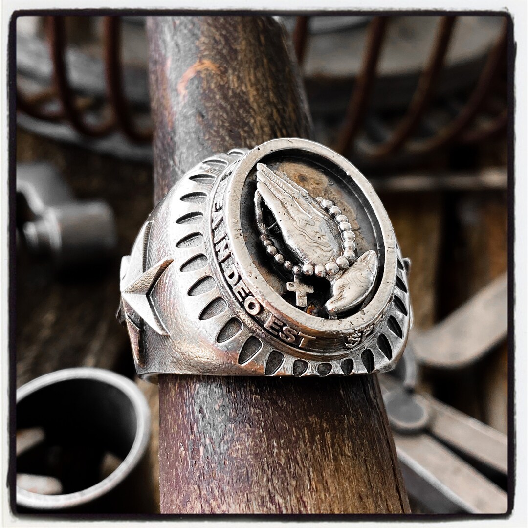 Rosary Ring Praying Hands Ring Religious Ring Catholic Ring Orthodox ...