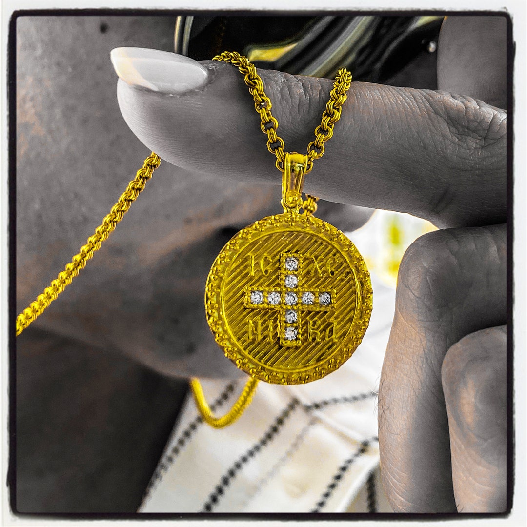 Christogram Pendant Christogram Necklace Chiro Necklace Chiro Pendant ...