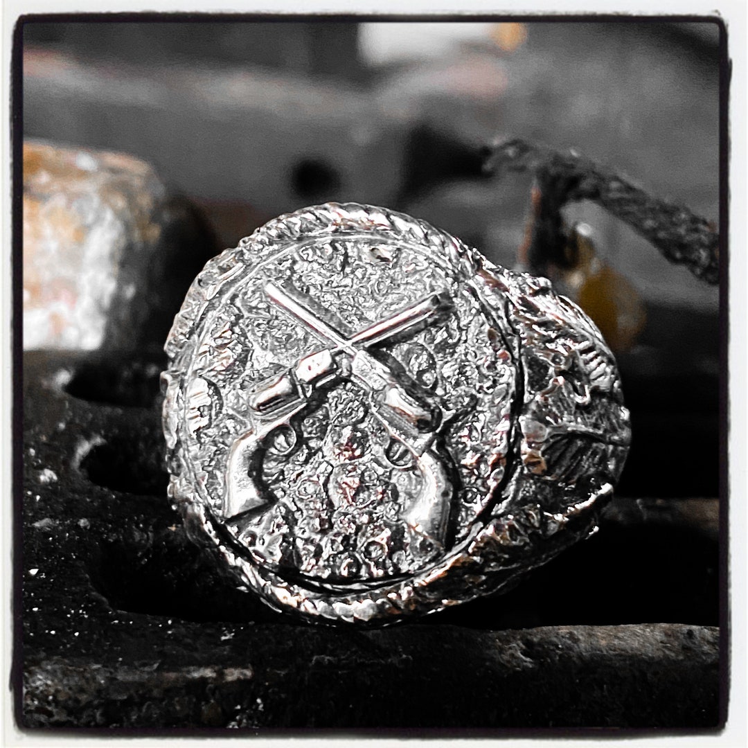 Gun Ring Gold Gun Ring Silver Gun Ring Revolver Ring Signet - Etsy