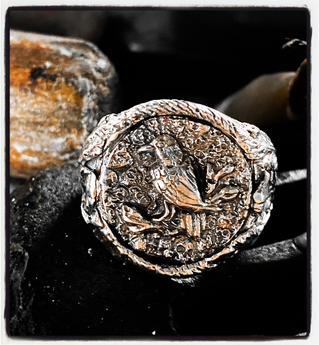Raven Ring Crow Ring Silver Raven Ring Silver Crow Ring Gold Raven Ring ...