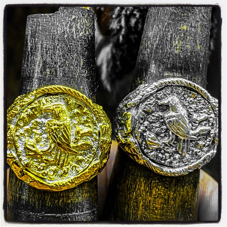 Raven Ring Crow Ring Silver Raven Ring Silver Crow Ring Gold Raven Ring ...