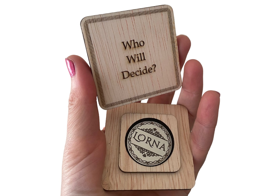 Personalized Laser-engraved Decision Coin: Heartfelt Gift for Couples ...