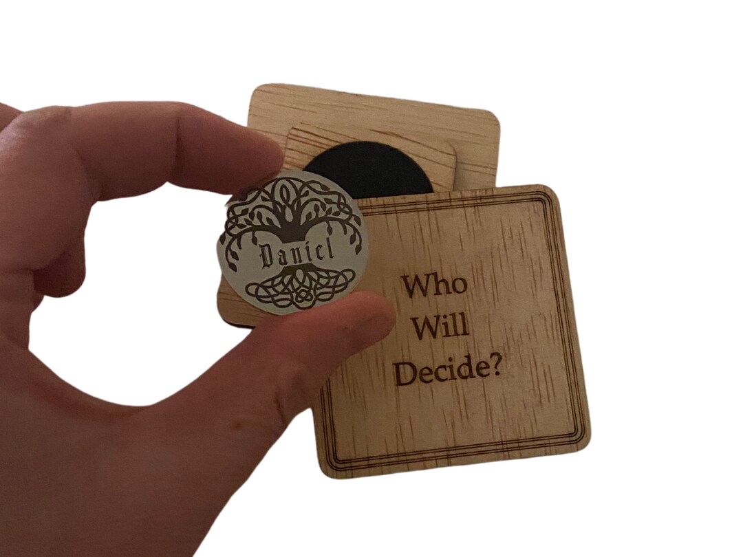 Custom Engraved Decision Coin: Tree of Life Design for Couples ...