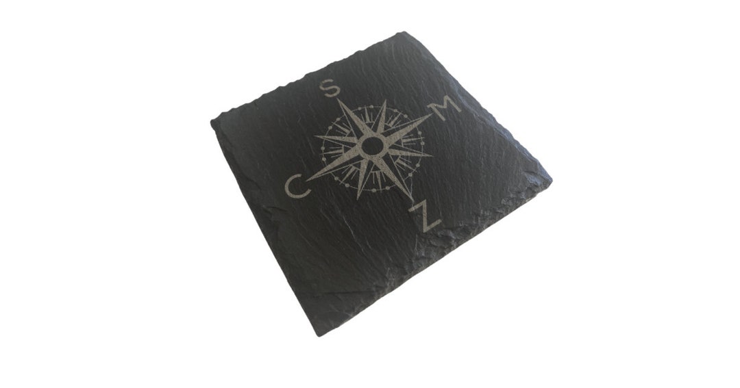 Customised Family Compass Coaster - Etsy