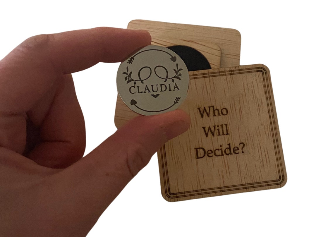 Decision Coin Challenge Coin Custom Laser Engraved Couples Gift Wedding ...