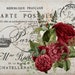 Vintage Shabby Chic Red Roses Graphic, Instant Digital Download ...