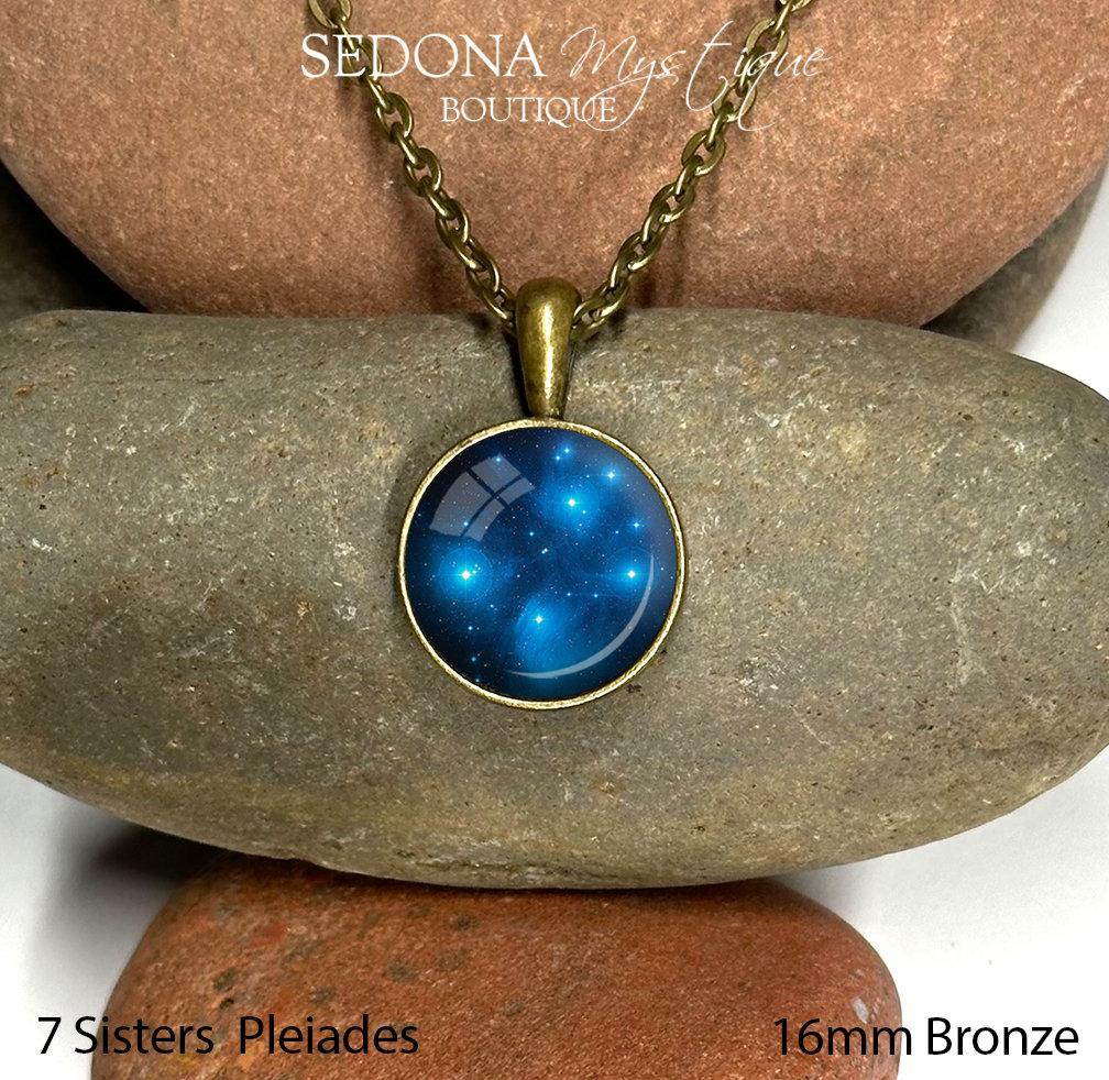 Pleiades 7 Sisters Pendant Astronomy Jewelry Seven Sisters Jewelry Astronomer Gift for Star Lover Gift Space Jewelry Pleiades Stars Necklace