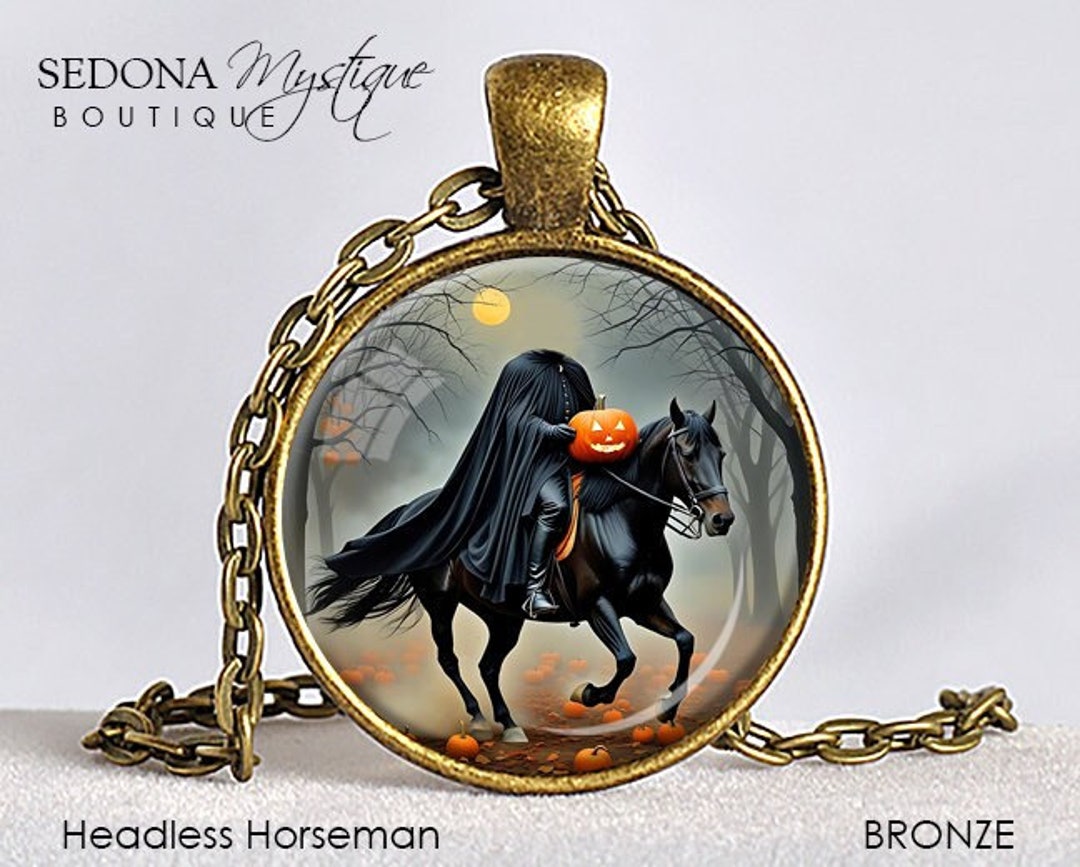 HEADLESS HORSEMAN PENDANT Halloween Sleepy Hollow Pendant Halloween ...