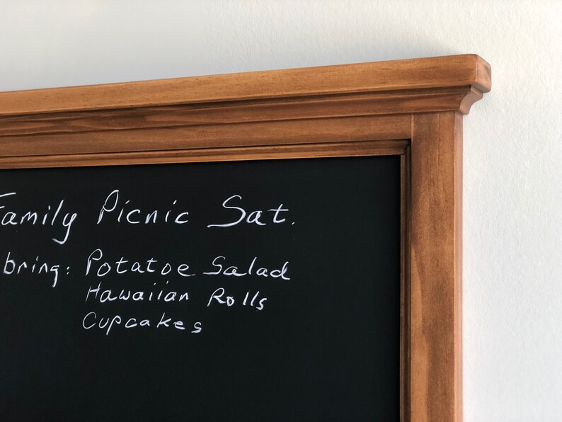 MAGNETIC Chalkboard Wall Organizer with cork board letter | Etsy