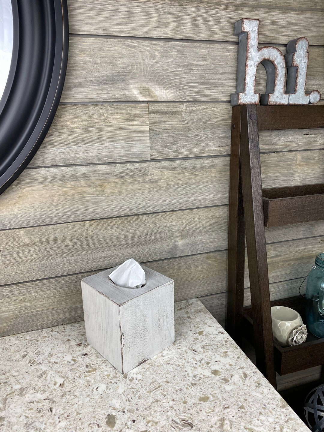 Tissue Box Cover Rustic Farmhouse - Etsy
