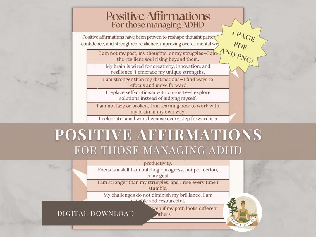 ADHD Affirmations: Positive Mantras for Those Managing OCD (digital ...
