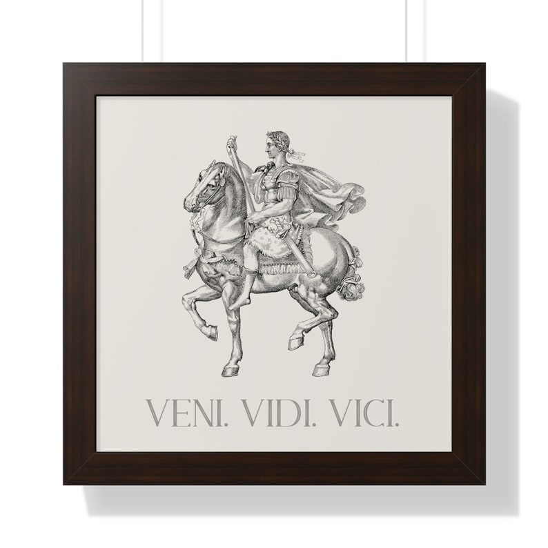 Julius Caesar VENI VIDI VICI New Renaissance Framed Print - Etsy Canada