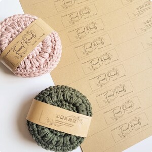 Printable Facial Rounds Wrap Labels/downloadable Pdf/market Packaging ...