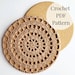 The Mandala Trivet Pattern/trivet Pattern/hot Pad Pattern/crochet ...