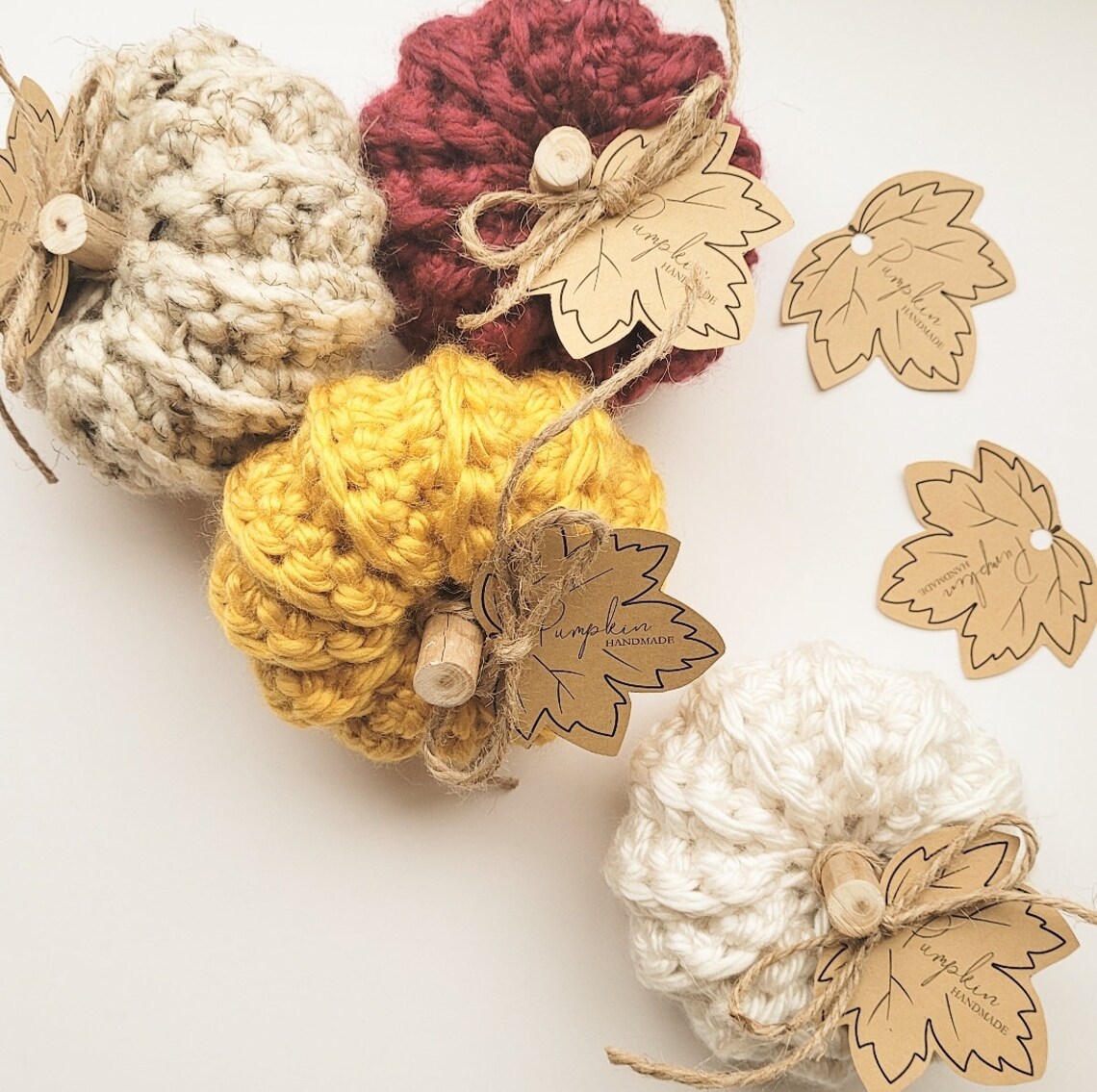 Printable Pumpkin Tags/3 Sizes/downloadable Pdf/pumpkin Leaf Tags for ...