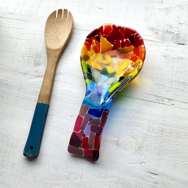 Glass Spoon Rest - Etsy