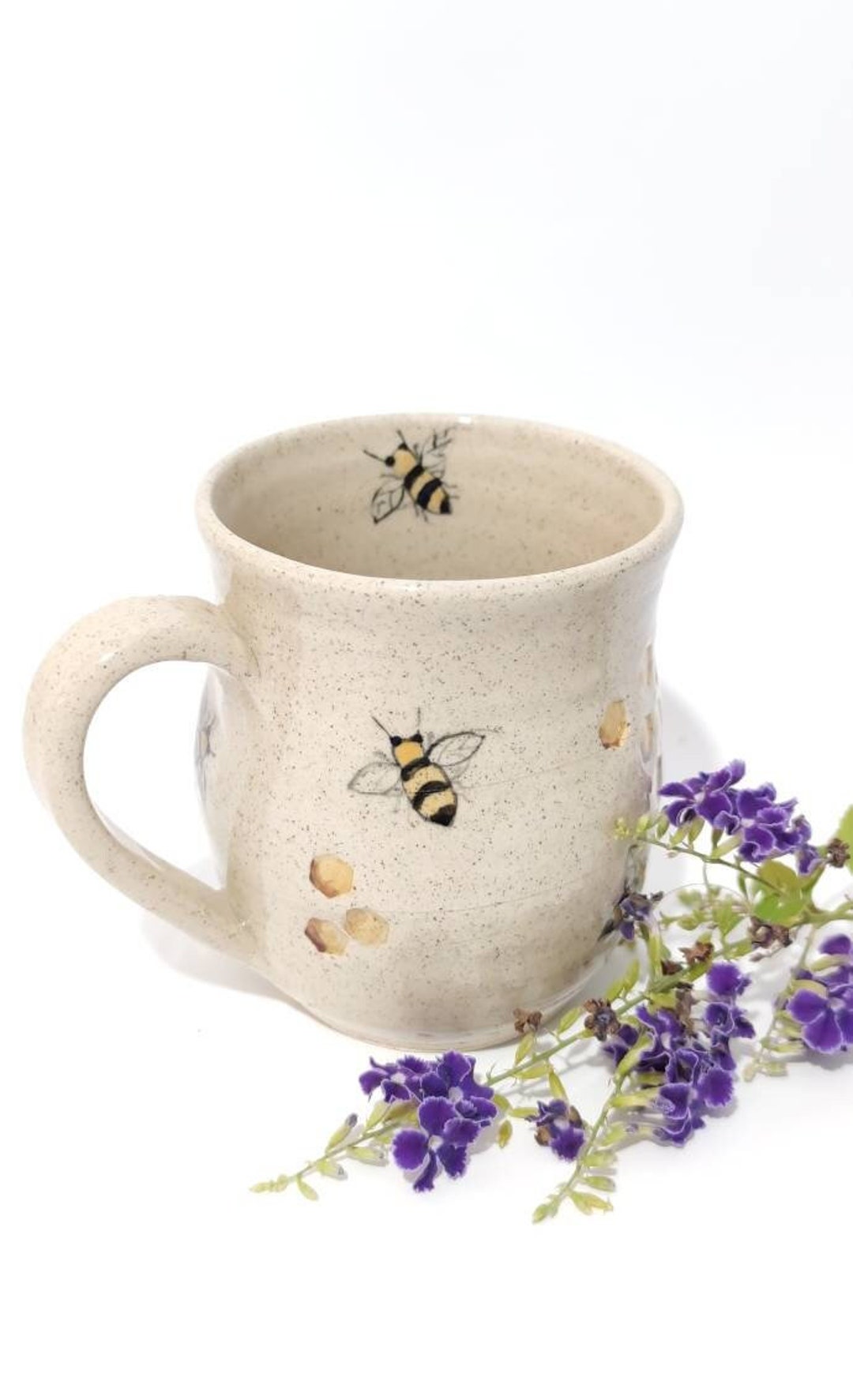 Bee Cup, Coffee Mug, Coffee Cup, Tea Mug, Bee Lovers ,hand Painted ...