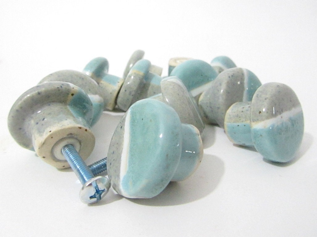 Ceramic Knobs Cabinet Knobs Small Round Knobs Dresser | Etsy UK