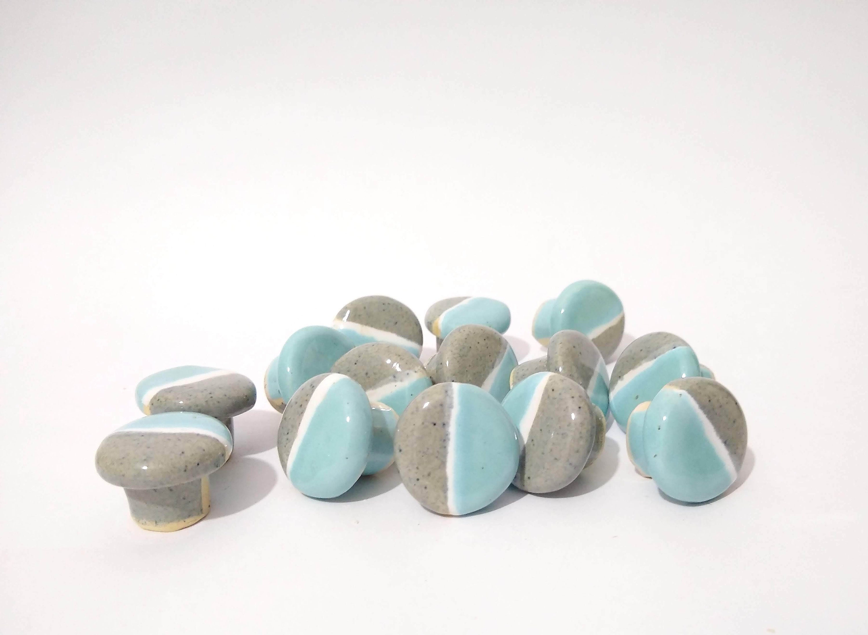 Ceramic Knobs Cabinet Knobs Small Round Knobs Dresser | Etsy UK