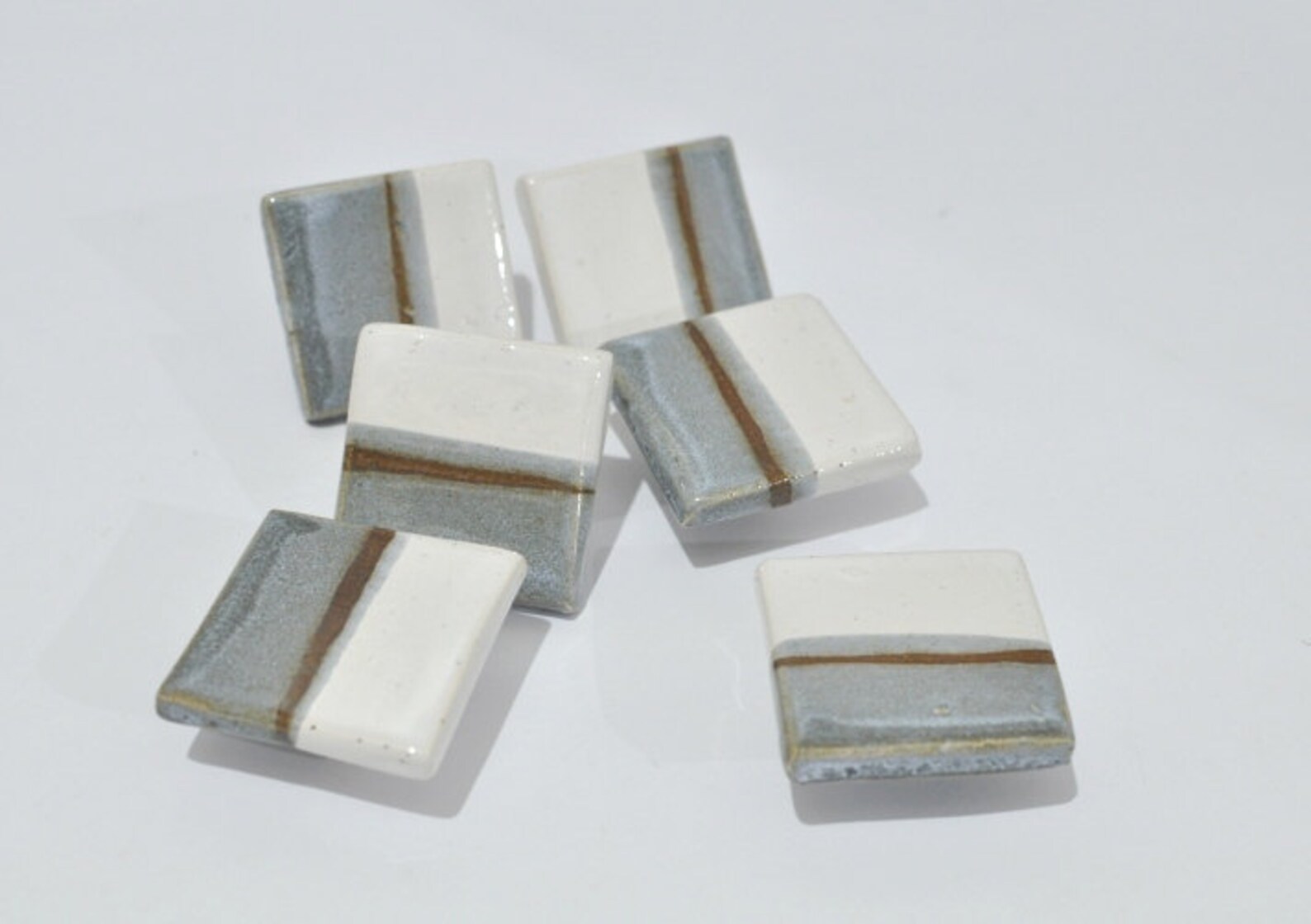 Square Knobs Ceramic Knobs Ceramic Dresser Knobs Handmade | Etsy