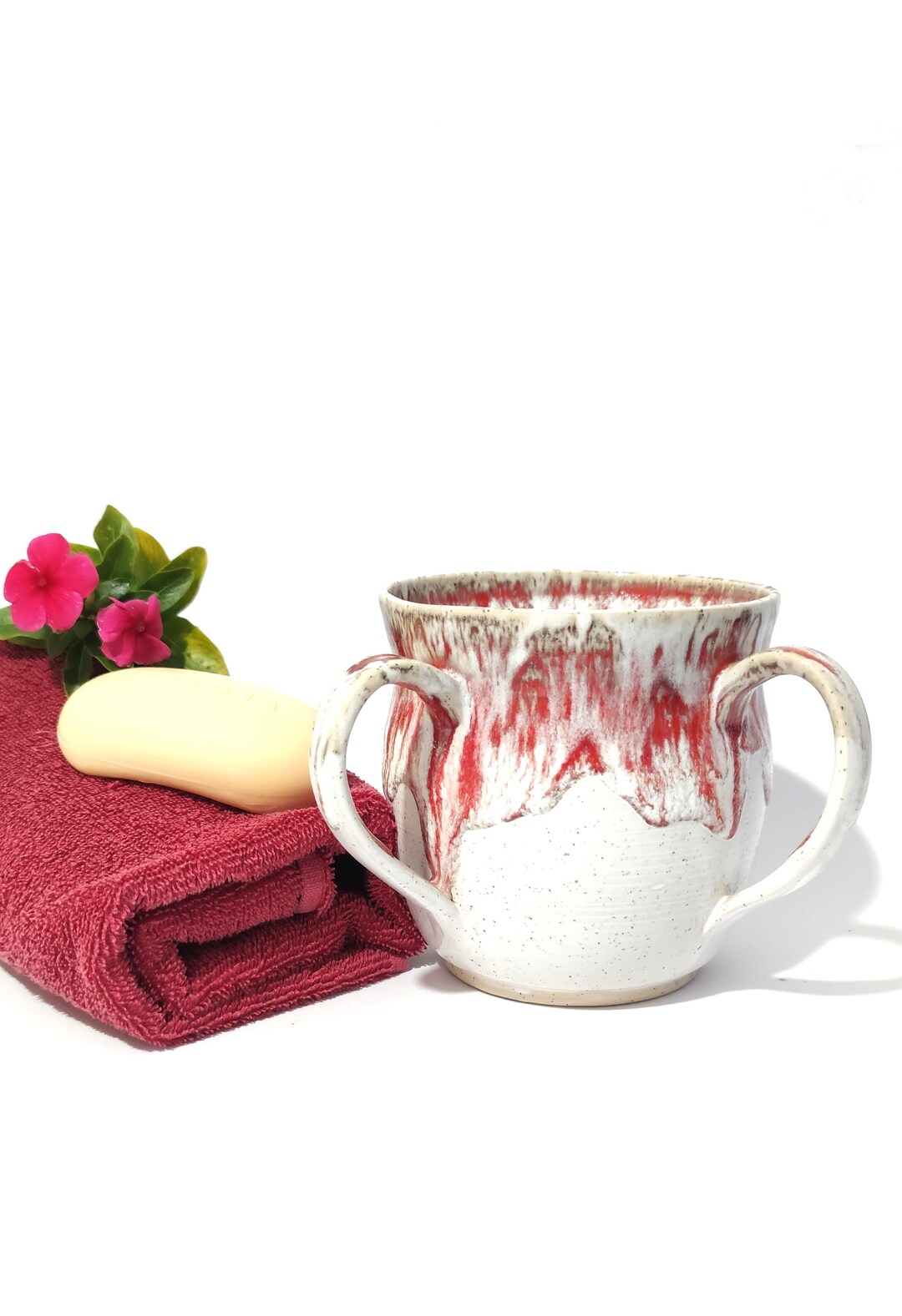 Hand Washing Cup, Natla, Traditional Hand Washing Cup, Two Handled Cup ...