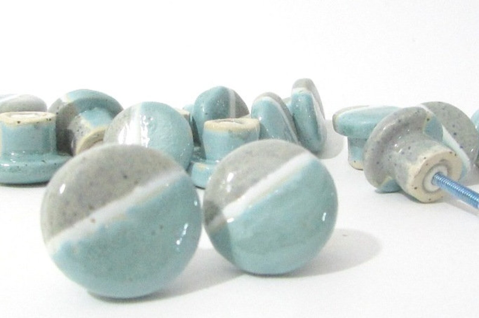 Ceramic Knobs Cabinet Knobs Small Round Knobs Dresser | Etsy UK