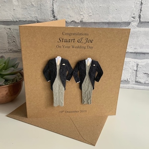 Personalised Mr & Mr Wedding Card, Gay Couple - Etsy UK
