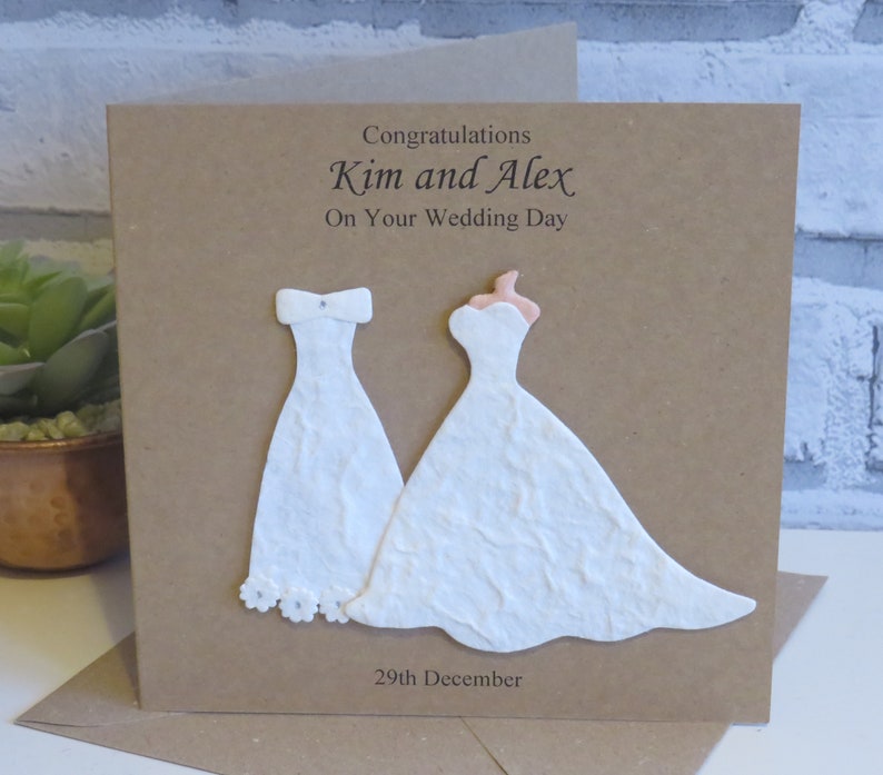Lesbian Gay Wedding Card Mrs And Mrs Personalised Etsy Uk