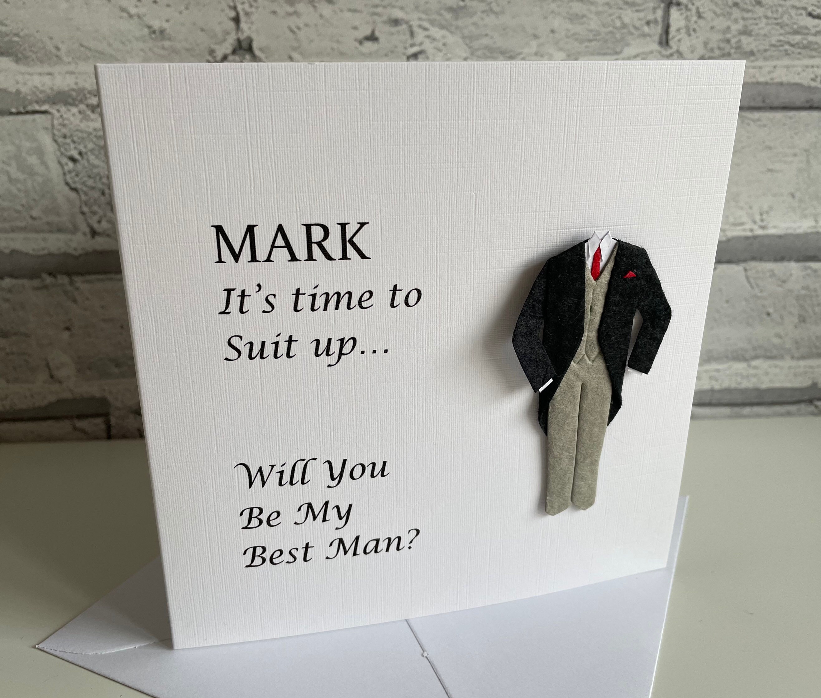 Personalised Will You Be My Best Man Card Usher Groomsman | Etsy
