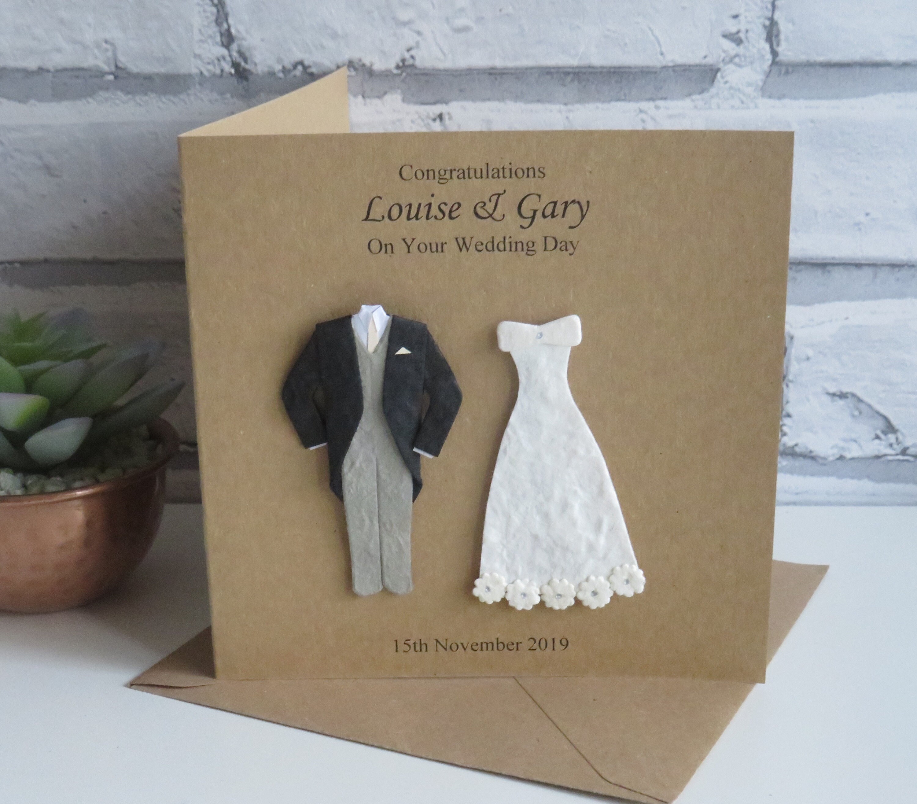 Personalised Wedding Card Personalised Wedding Day Card | Etsy UK